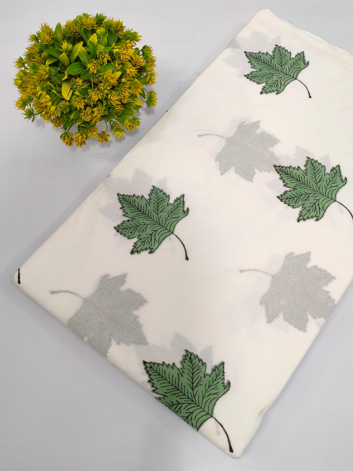 Boota Print Hand Block Pure Cotton Fabric - JBRWKBMA10 – Jaipur Bazar