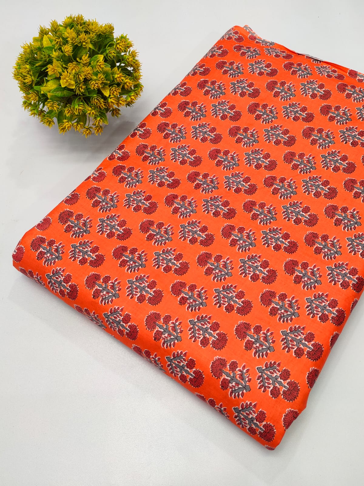 Pure Cotton Screen Printed Fabric - JBRTHE27 – Jaipur Bazar