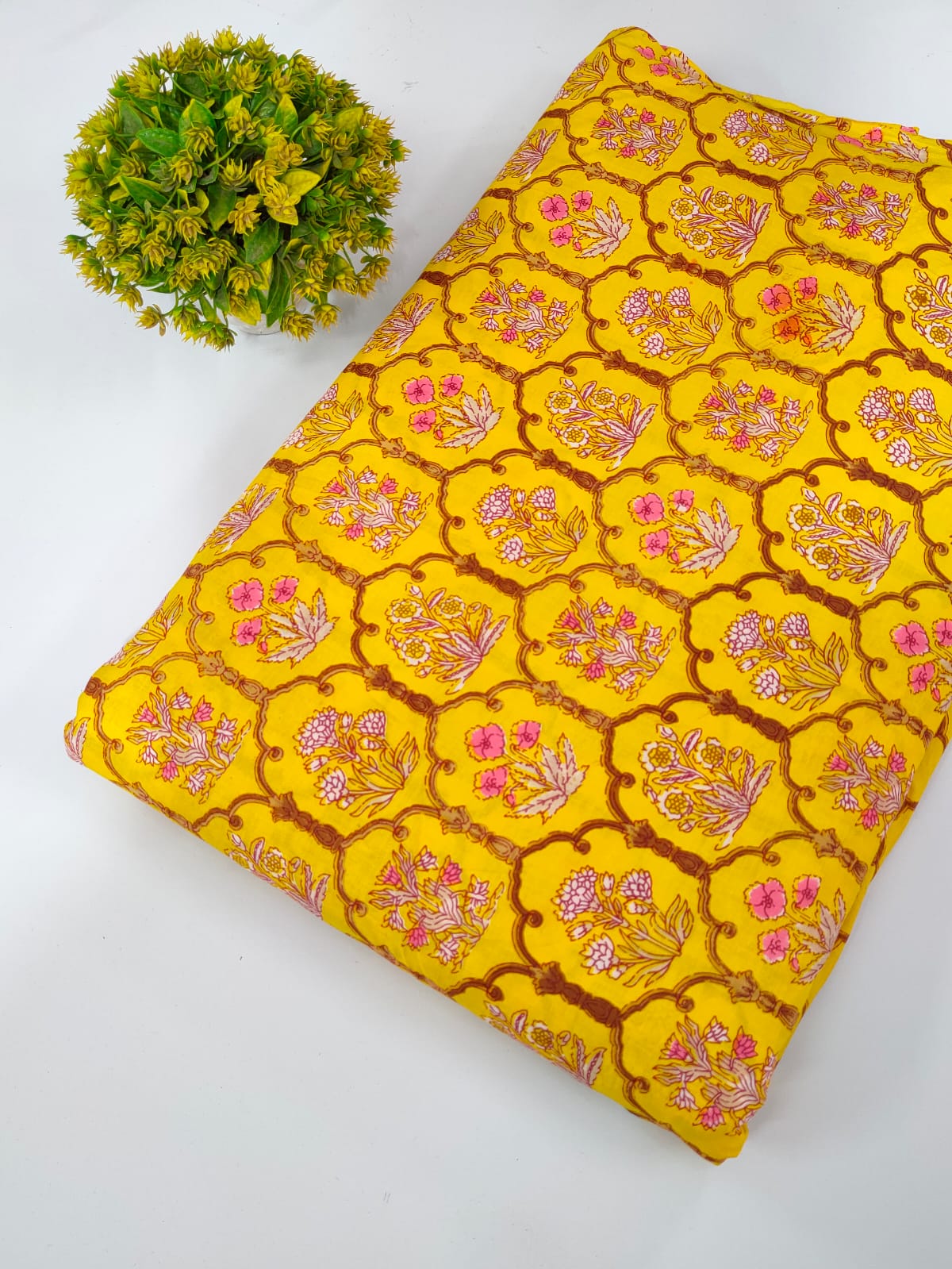 Pure Cotton Screen Print Fabric - JBRTHB27 – Jaipur Bazar