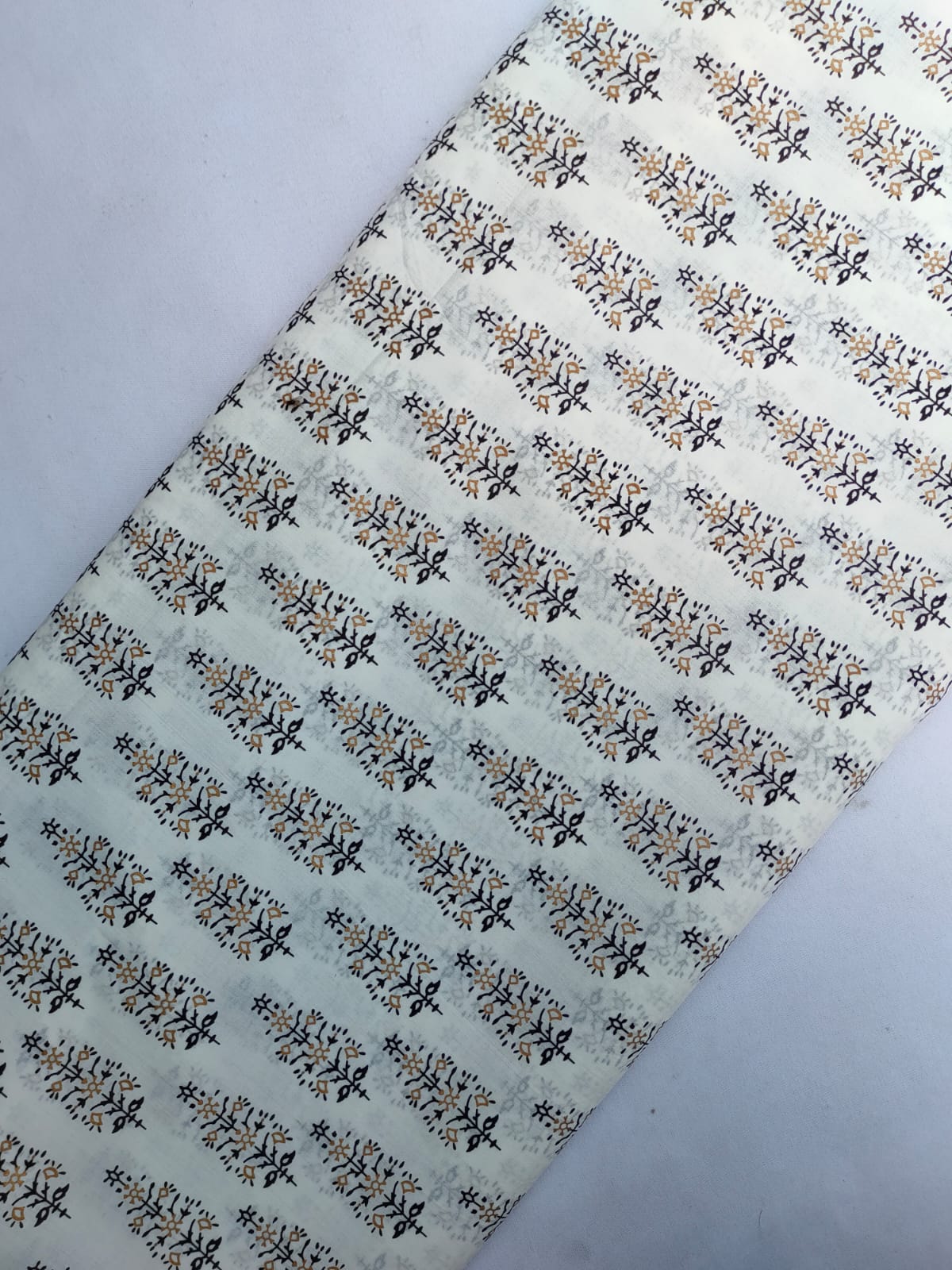 Sanganeri Print Pure Cotton Fabric - JBRBK726 – Jaipur Bazar